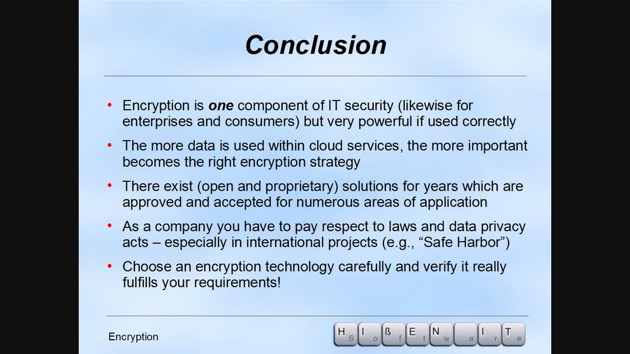 Conclusion | Introduction to Encryption