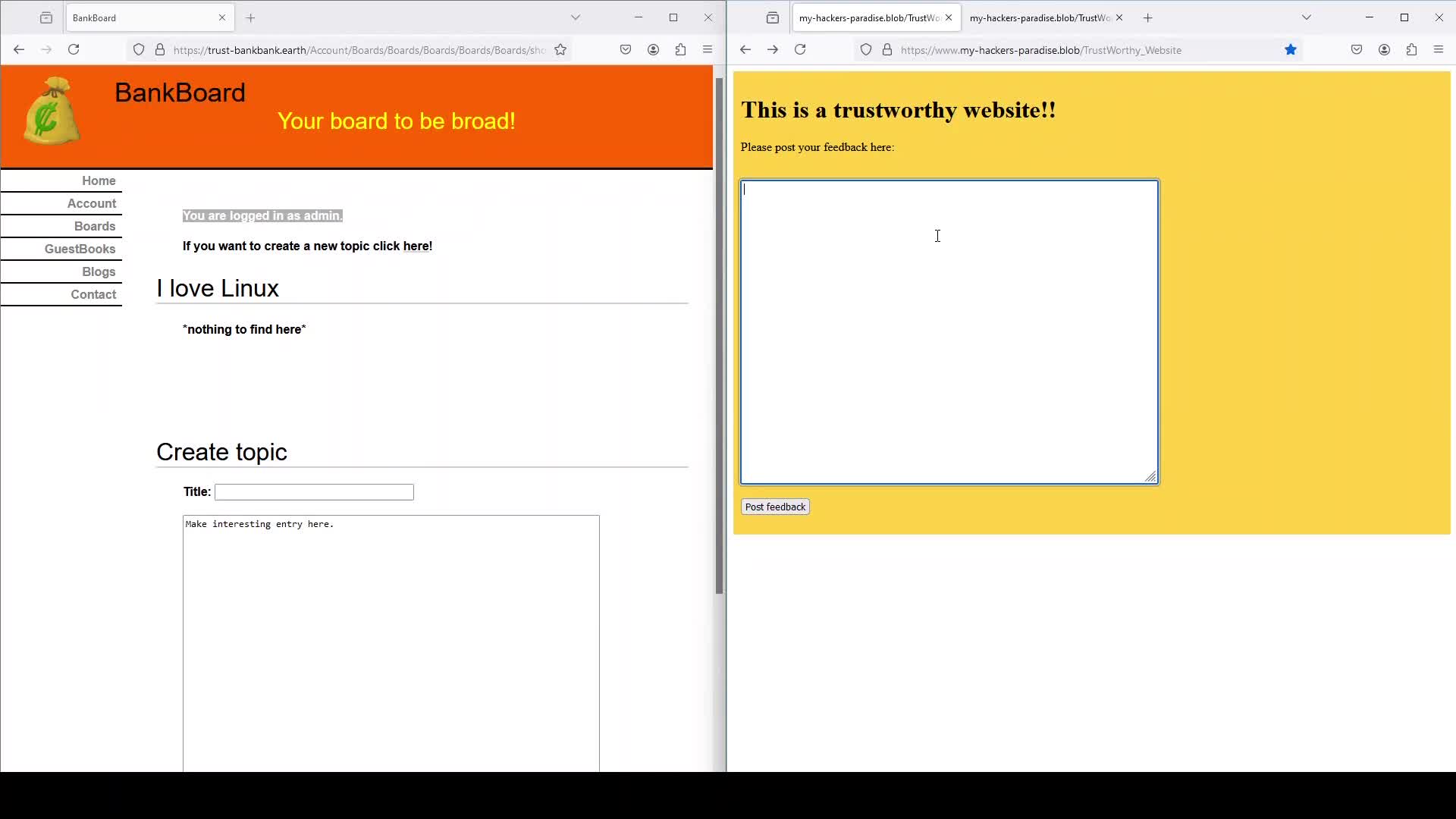 Demo Csrf Secure Programming Of Web Applications For Developers And Tpms 