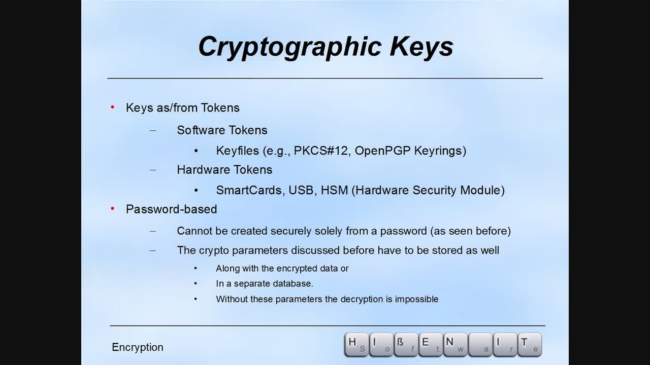 Cryptographic Key Formats | Introduction to Encryption