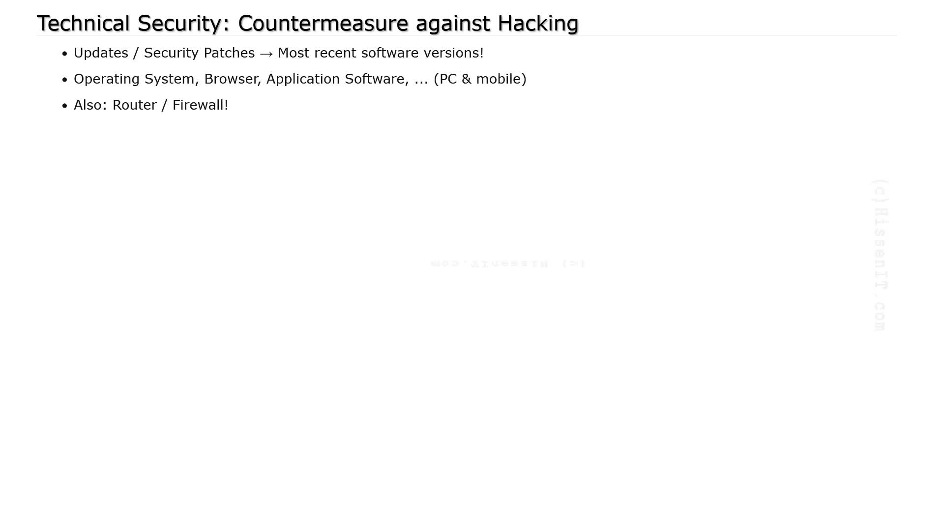 Technical Security: Hacking | IT Security Awareness for Employees and Individuals