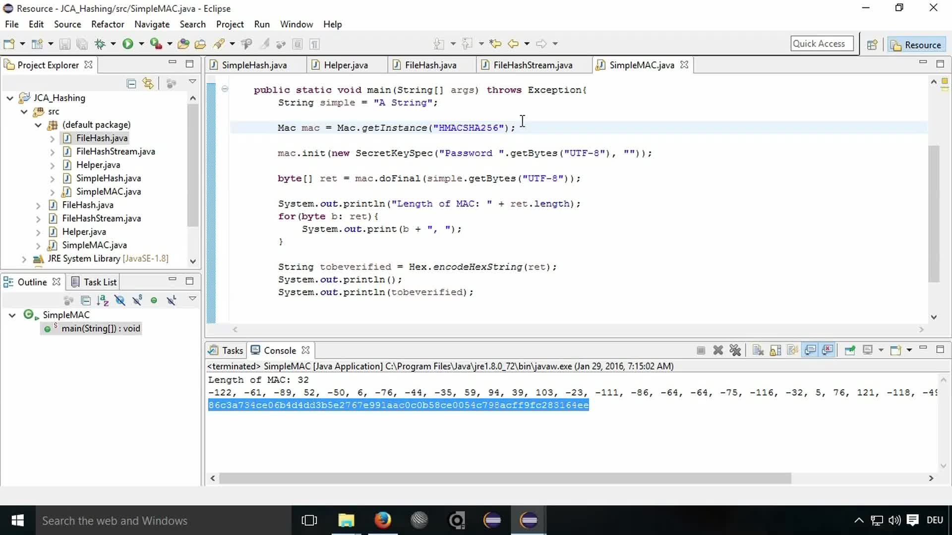 Java Coding Example - Secure Password Hashing/PBKDF2